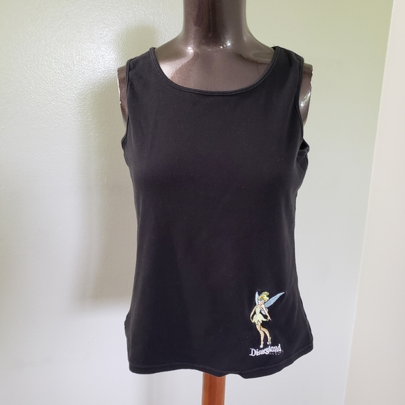 Disney | Tops | Vintage Disney Tinkerbell Black Tank Top Size Medium ...